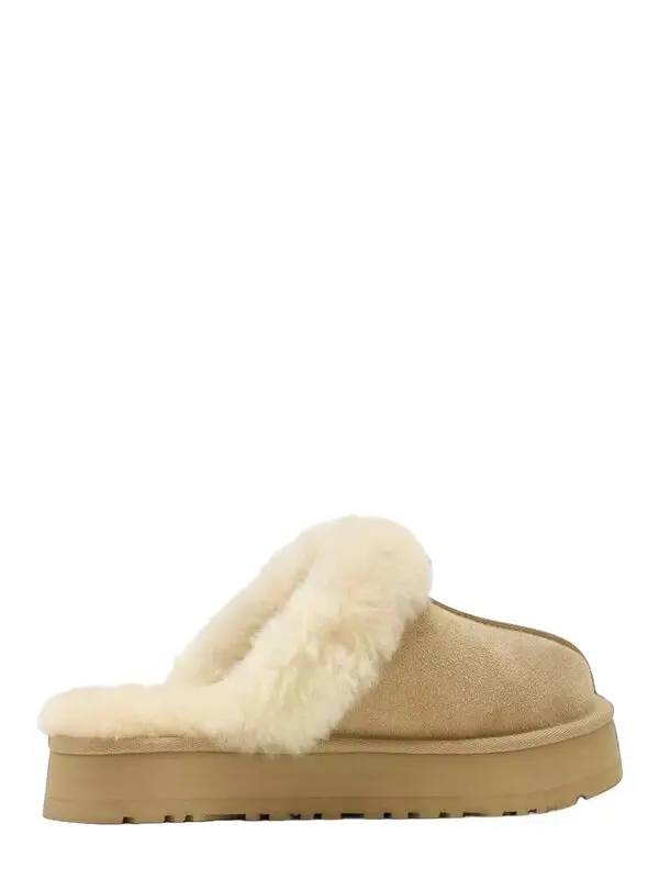 UGG Disquette Shearling-trim Slippers - Neutrals