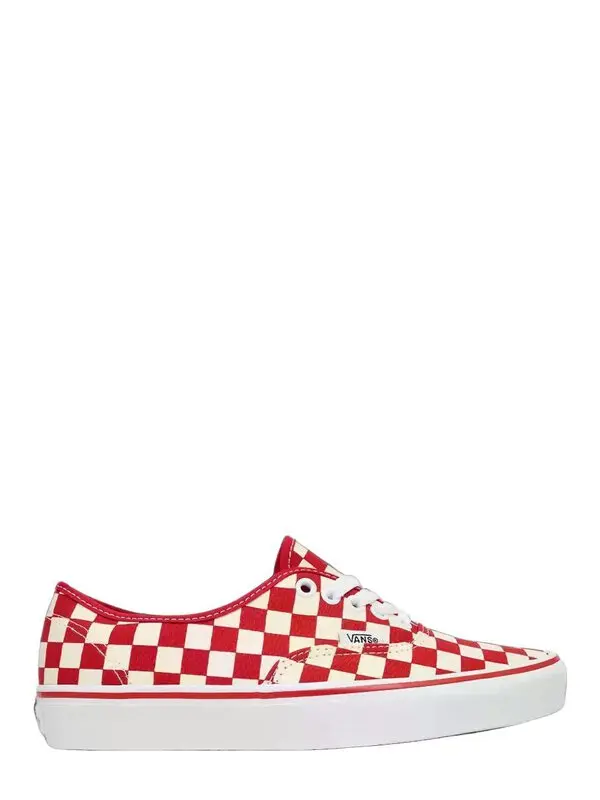 VANS Authentic Checkerboard Sneakers - Red