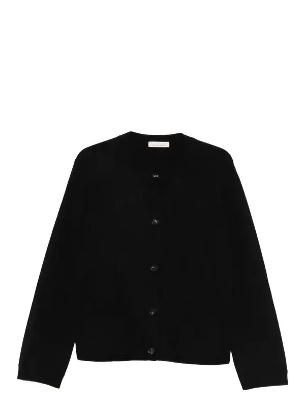 Liviana Conti Button-up Patch-pocket Cardigan - Black