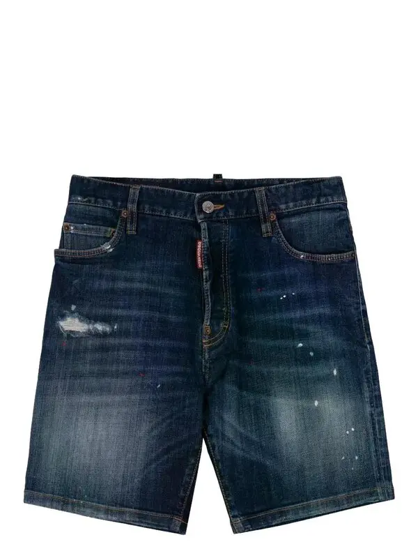 Dsquared2 Medium Easy Red Spots Marine Shorts - Blue