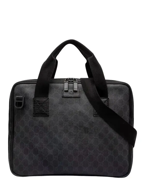 Gucci 2000-2015 Gg Supreme Laptop Bag Business Bag - Black