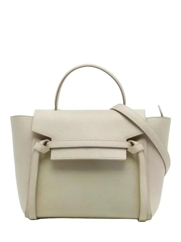 Celine 2017 Micro Grained Calfskin Belt Bag Satchel - Neutrals