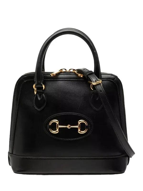 Gucci 2000-2015 Small Leather Horsebit 1955 Satchel - Black