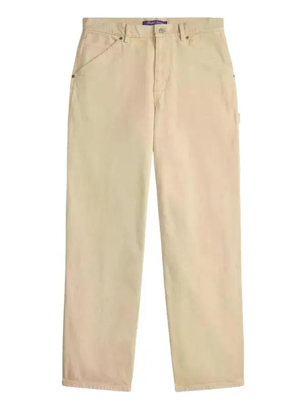 Ralph Lauren Purple Label Zip-fastening Straight-leg Jeans - Neutrals