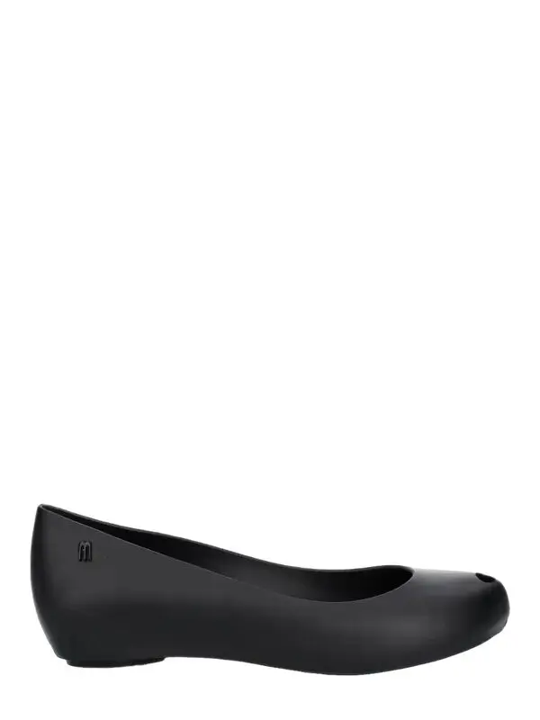 Melissa Nova Ultragirl Peep-toe Ballet Flats - Black
