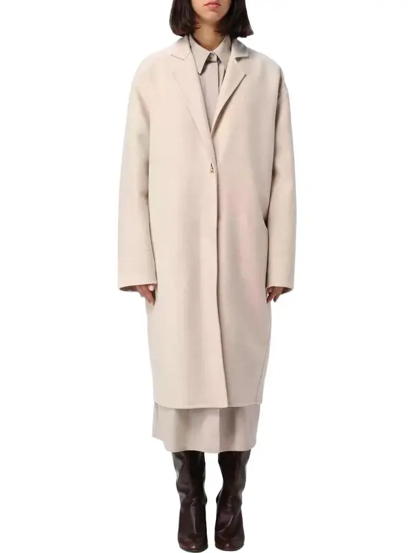 Fabiana Filippi Notched-lapels Single-breasted Coat - Neutrals