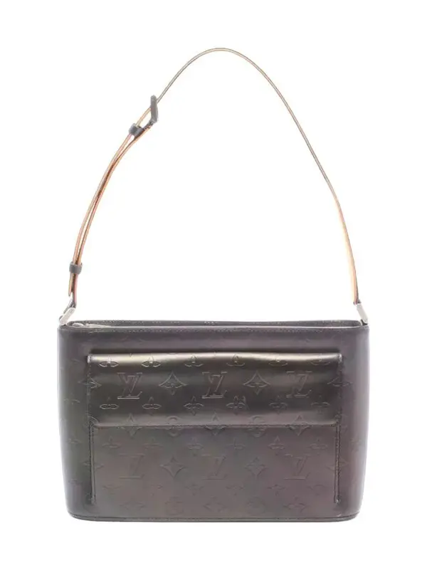 LOUIS VUITTON 2003 Monogram Mat Alston Shoulder Bag - Grey