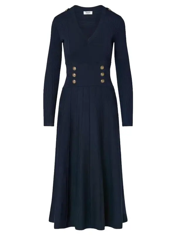 Liu Jo Knit Midi Dress - Blue