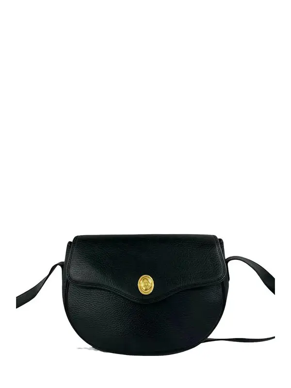 Dior 20th Century Leather Crossbody Shoulder Bag - Black