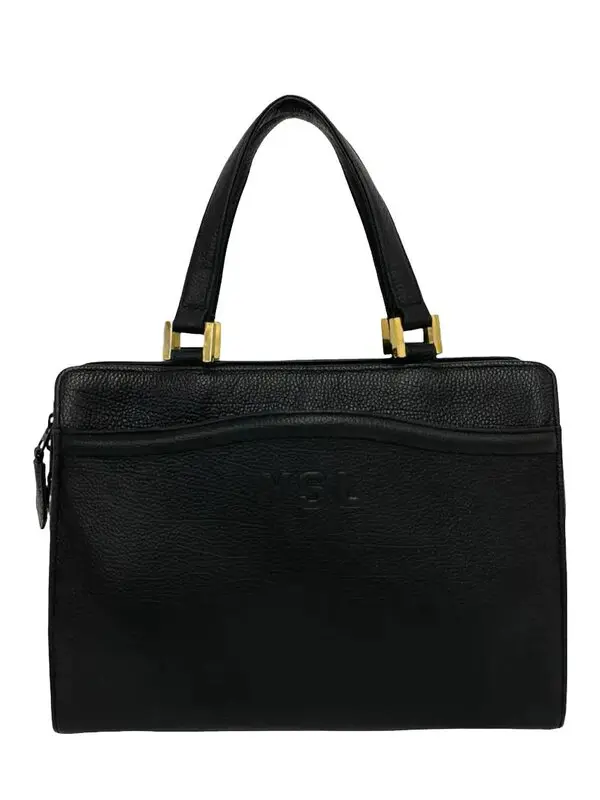 Saint Laurent 1990-2000 Leather Handbag - Black