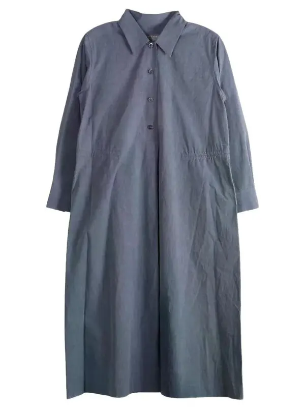 MARGARET HOWELL Long-sleeve Midi Shirt Dress - Blue