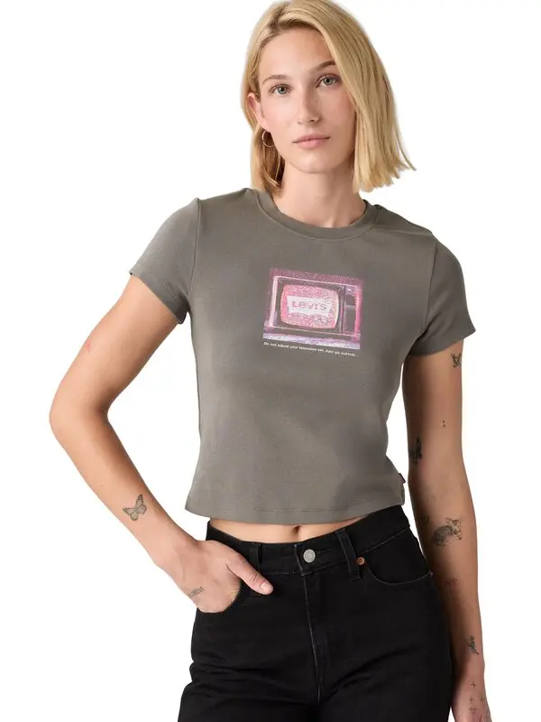 LEVI'S Graphic Essential Baby Tee - Black