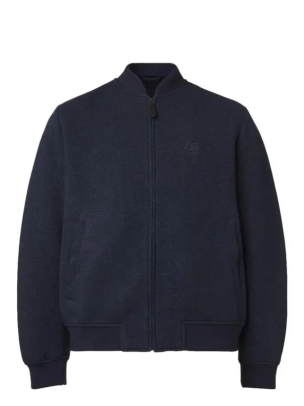 Etro Paisley Bomber Jacket - Blue