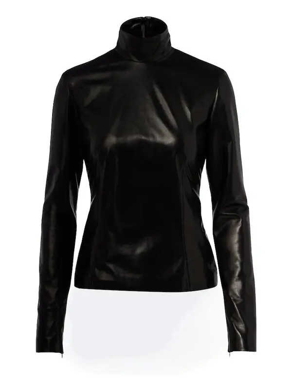 Gucci Leather Top - Black