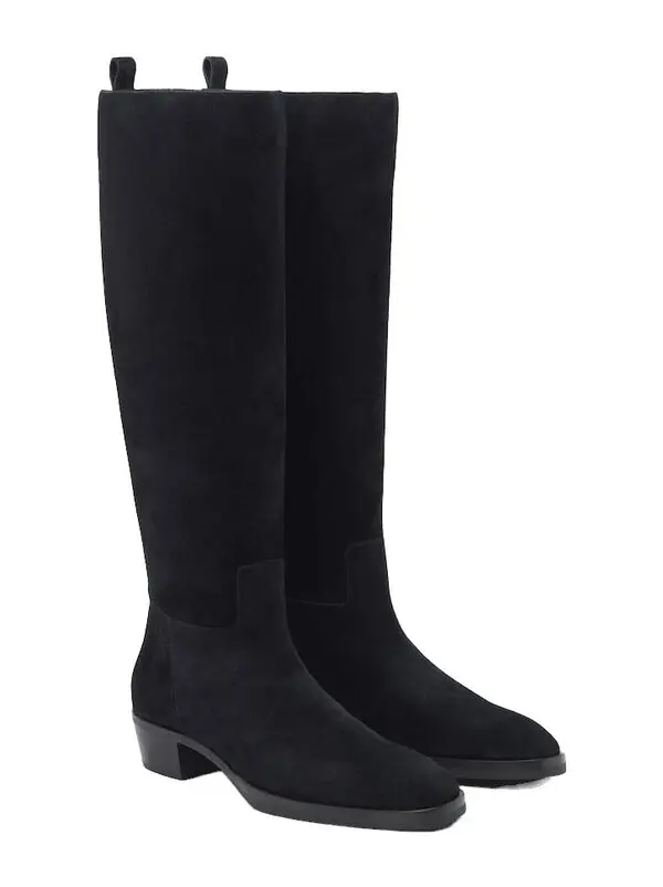 JIMMY CHOO Mave Suede Knee-high Boots - Black