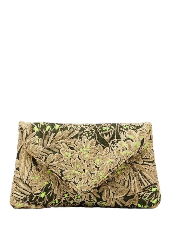 Dries Van Noten Small Floral Jacquard Clutch - Multicoloured