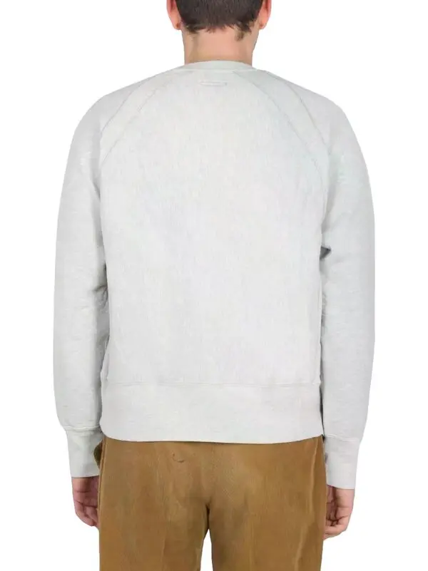 Engineered Garments Logo-print Raglan-sleeve Sweatshirt - Grey