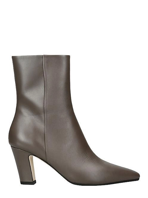 AeydĒ Maris 75 Leather Heeled Ankle Boots - Taupe