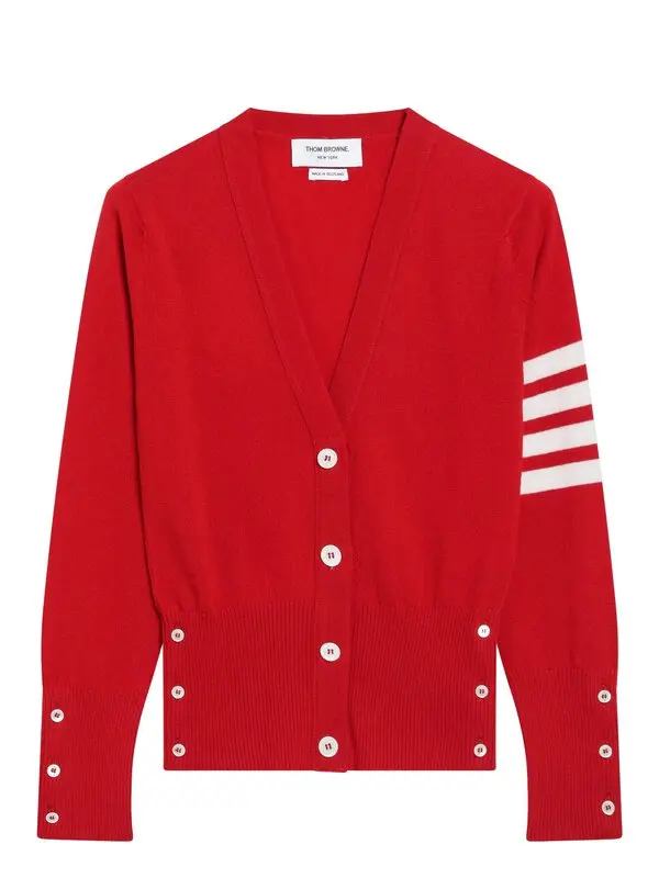 Thom Browne Classic Cashmere Cardigan - Red
