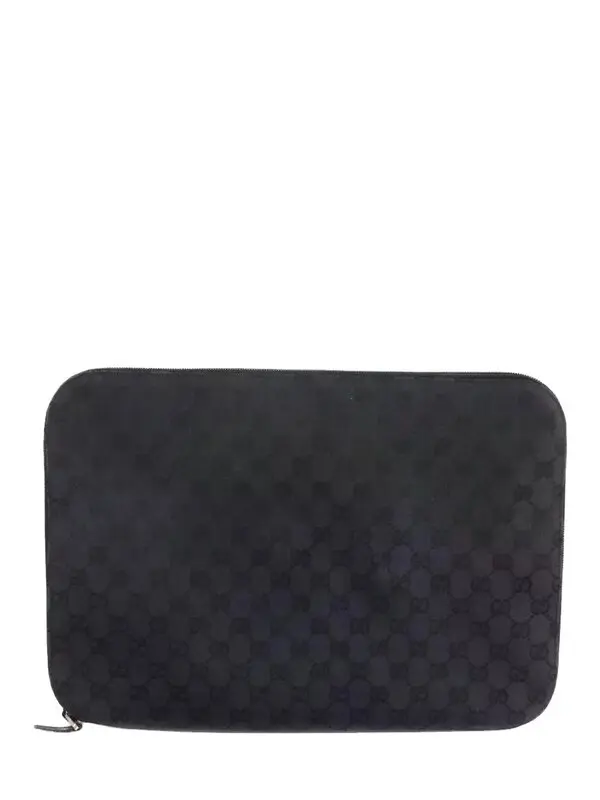 Gucci Gg Supreme Clutch Bag - Black