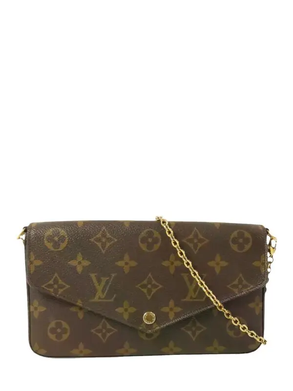LOUIS VUITTON Felicie Monogram Shoulder Bag - Brown