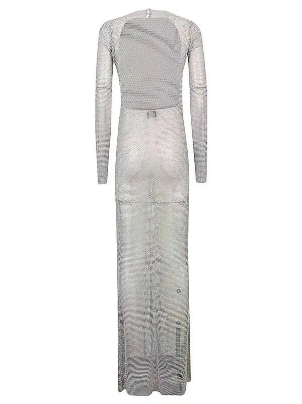 SANTA BRANDS Maxi Flared Dress - Silver