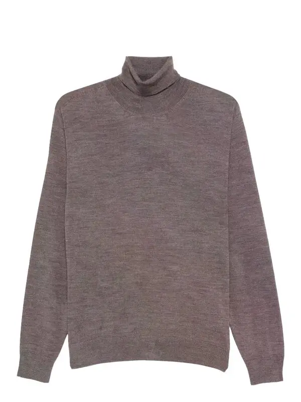 Canali Roll-neck Sweater - Grey