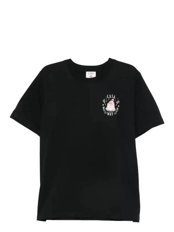 Casablanca Graphic-print T-shirt - Black