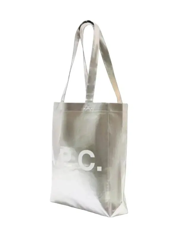 A.p.c. Lou Logo-print Tote Bag - Silver