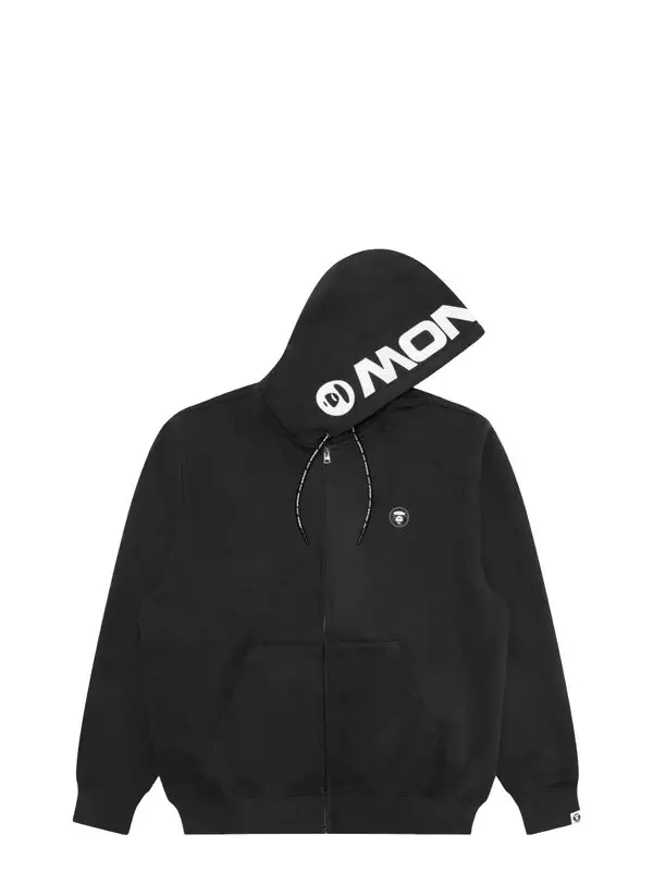 AAPE BY *A BATHING APE Aapenow Moonface Logo-print Zip-up Hoodie - Grey