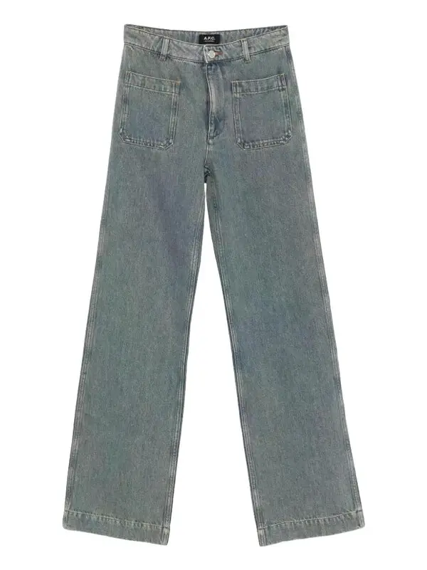 A.p.c. Victoria Patch-pocket Jeans - Blue