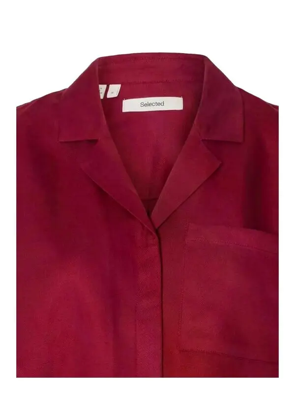 SELECTED Short-sleeved Shirt - Red