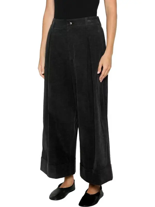 Soh Corduroy-effect Trousers - Grey