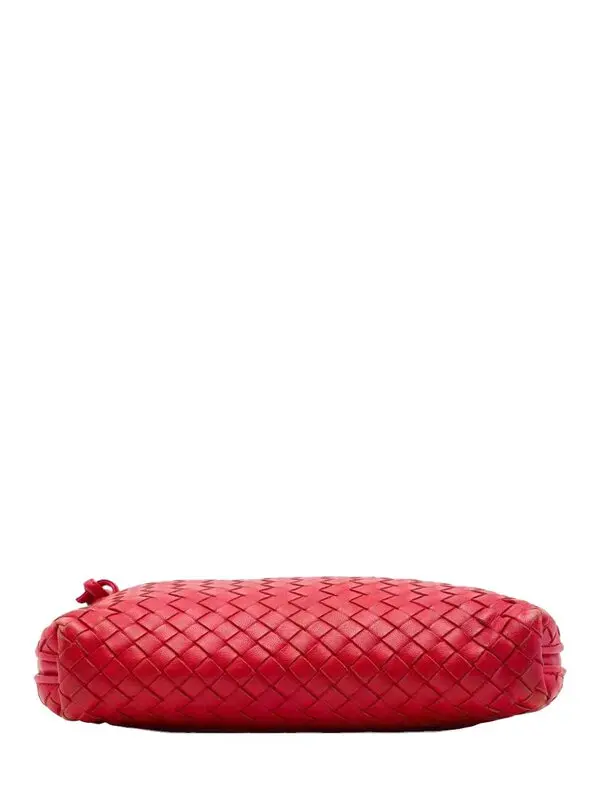 Bottega Veneta 2012-2026 Nappa Intrecciato Nodini Crossbody Bag - Red