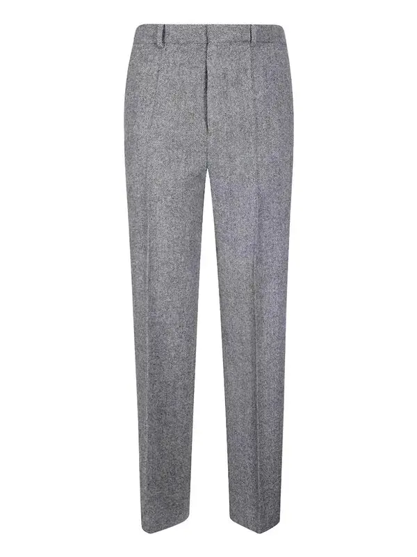 MAISON MARGIELA Herringbone-pattern Trousers - Grey