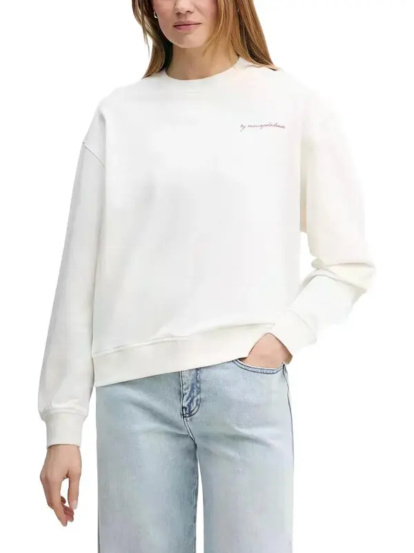 Marc O'polo Pineapple-print Logo-embroidered Sweatshirt - White