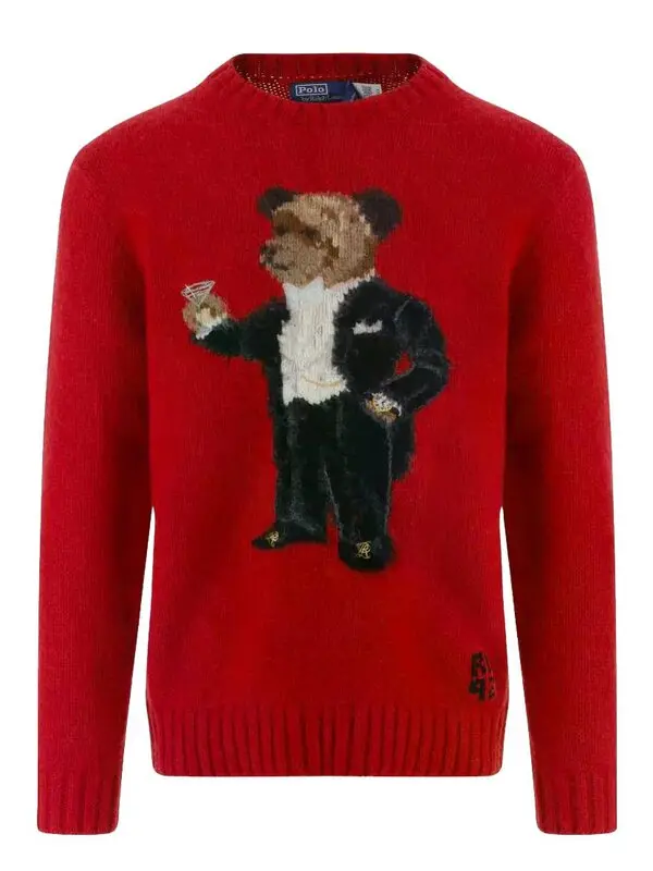 Polo Ralph Lauren Martini Bear Jumper - Red