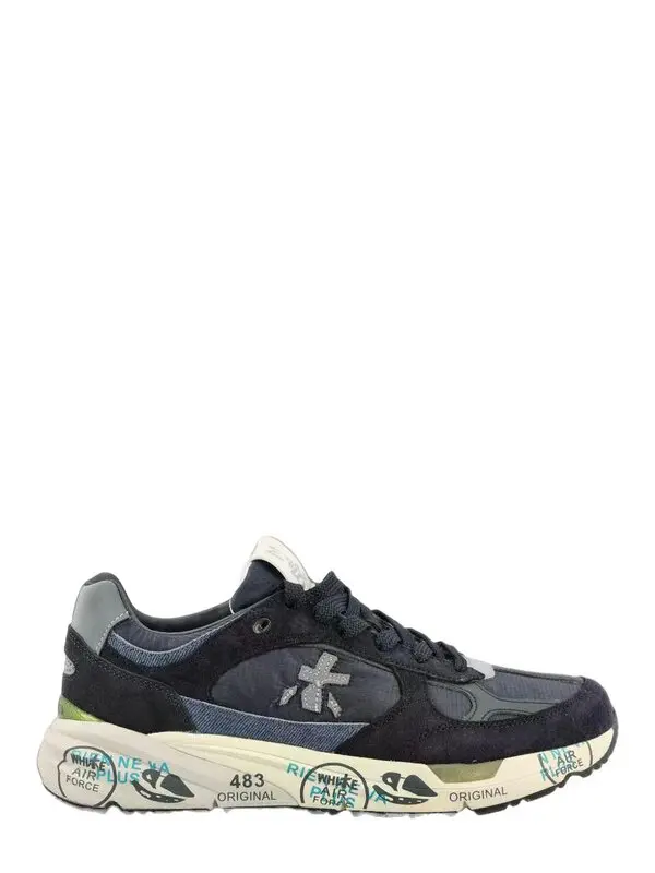 Premiata Mase Panelled Sneakers - Blue