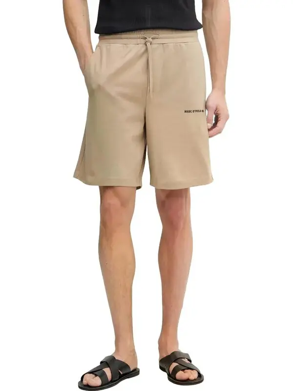 Marc O'polo Drawstring Logo-print Shorts - Neutrals