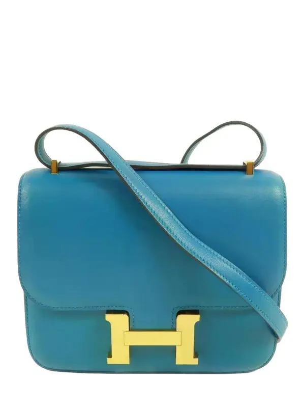 Hermès 2018 Mini Constance Shoulder Bag - Blue