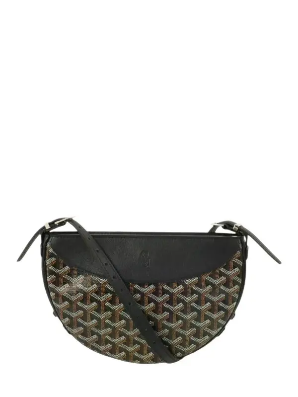 Goyard Hirondelle Goyardine Shoulder Bag - Black