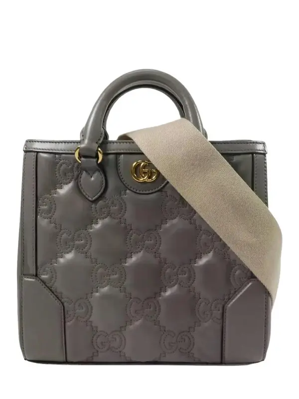 Gucci Gg Matelassé Tote Bag - Grey