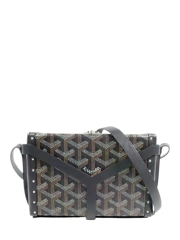 Goyard Goyardine Minaudiere Trunk Shoulder Bag - Black