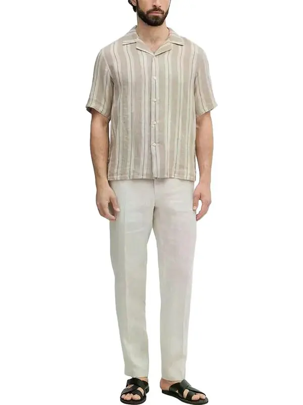 BENETTON Striped Short-sleeve Shirt - Neutrals