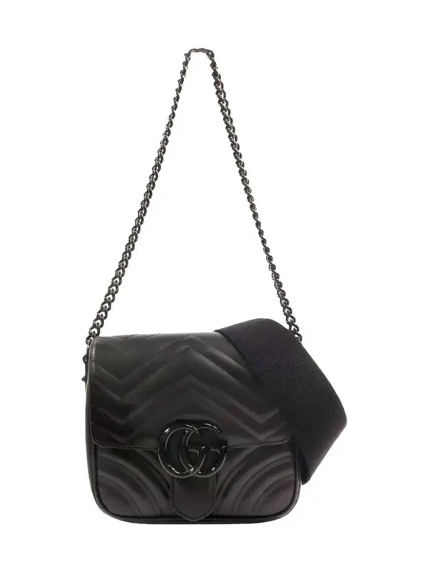 Gucci Gg Marmont Shoulder Bag - Black
