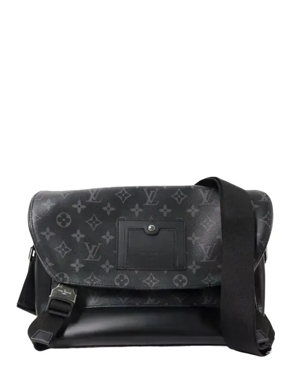 LOUIS VUITTON Pm Voyager Monogram Eclipse Messanger Bag - Black