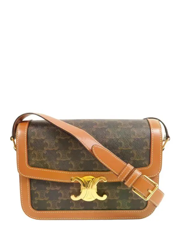 Celine Classique Triomphe Shoulder Bag - Brown