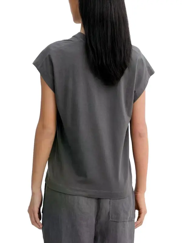 Marc O'polo V-neck Cap-sleeve T-shirt - Grey