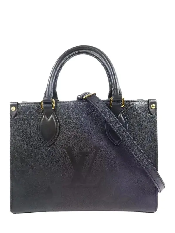 LOUIS VUITTON Onthego Monogram Empreinte Tote Bag - Black