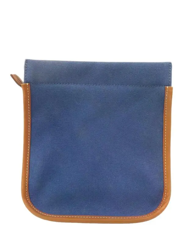 Hermès Camaieu Zip-fastening Wash Bag - Blue